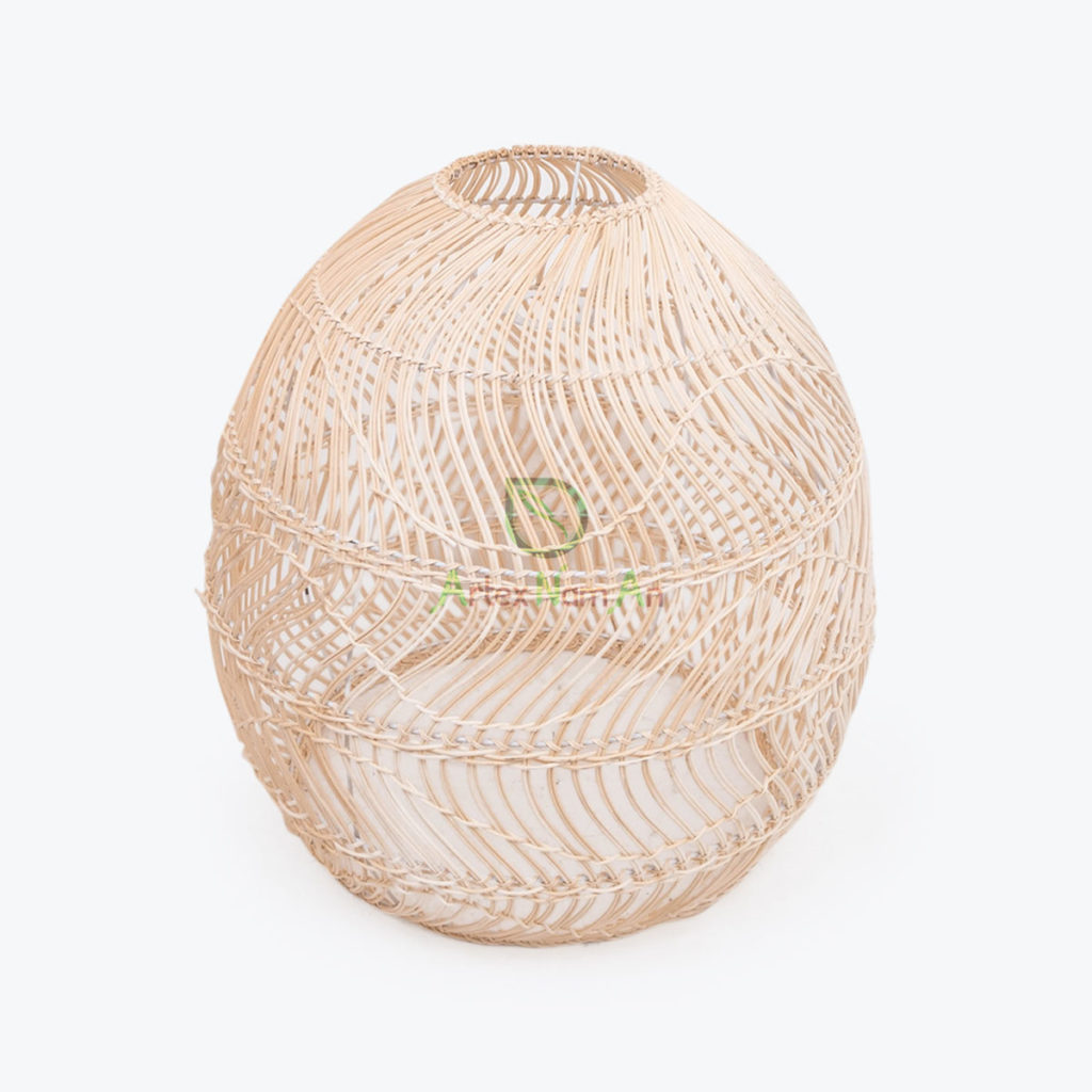Neutral Woven Handmade Rattan Lamp Shade For Lamps